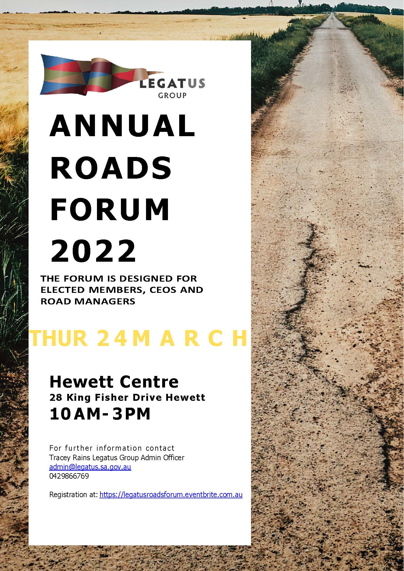 ANNUAL ROADS FORUM - March 24th 2022 - Northern & Yorke Local ...