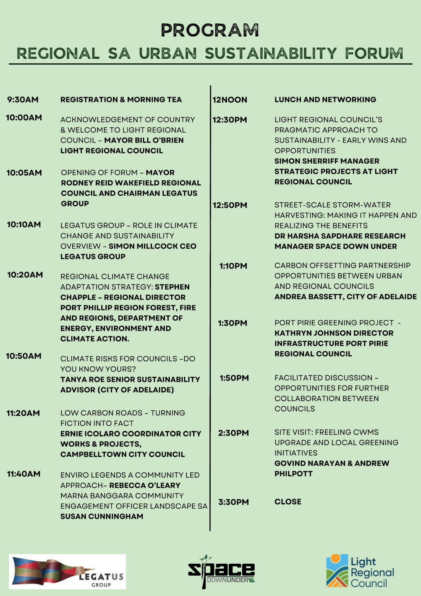 REGIONAL SA URBAN SUSTAINABILITY FORUM - 23 June 2023 - Northern ...