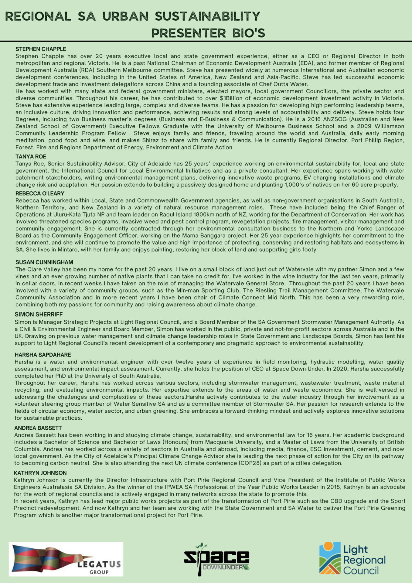 REGIONAL SA URBAN SUSTAINABILITY FORUM - 23 June 2023 - Northern ...